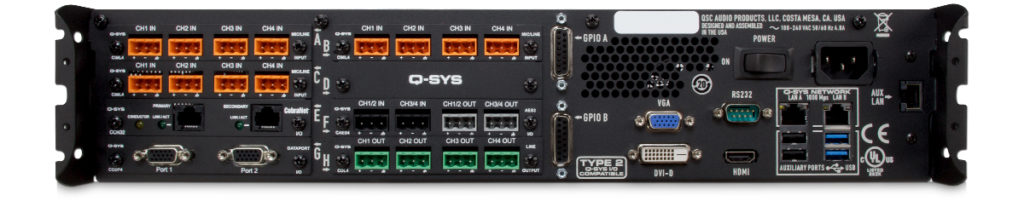 QSC Q-SYS Core 510i Cards - American Amplifier and TV Corp - History ...